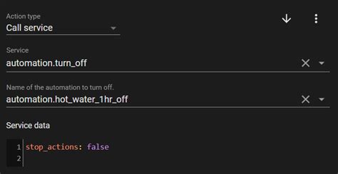 Action Behaviour Of Automation That Turns Itself Off Configuration