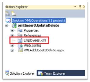 Insert Update And Delete In Xml File Using C