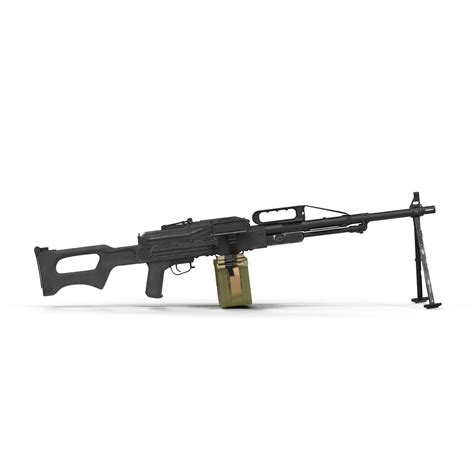 Russian Light Machine Gun Pecheneg 3d Model 79 3ds C4d Fbx Ma