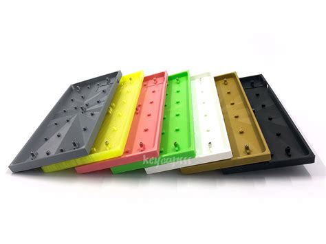 Ortholinear 12x5 Keyboard Lo Pro Case 3d Printed Preonic Pcb Compatible Light Pink Bottom