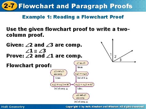 Flowchartand And Paragraph Proofs Warm Up