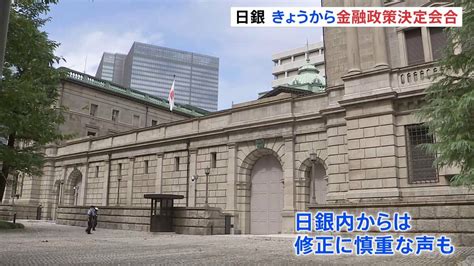 大規模な金融緩和、今後はどうなる きょうから日銀で金融政策決定会合 Tbs News Dig