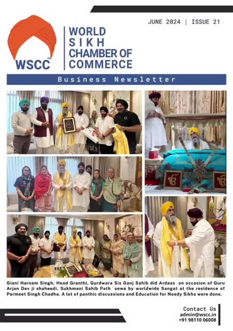 Wscc Newsletter For June Month Parmeet Singh Chadha Posted On The Topic Linkedin