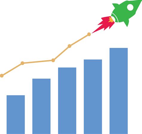 Financial Growth Icon Investment Income Sign Exponential Growth