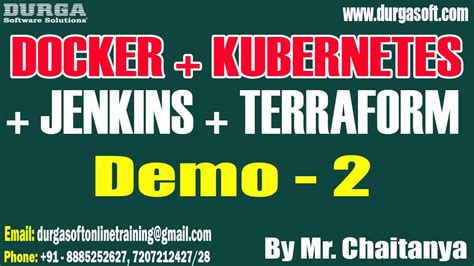 Docker Kubernetes Jenkins Terraform Tutorials By Mr Chaitanya On 08 07 2025 5pm Ist