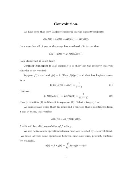 convolution