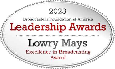 Broadcasters Foundation Of America Announces 2023 Leadership Awards
