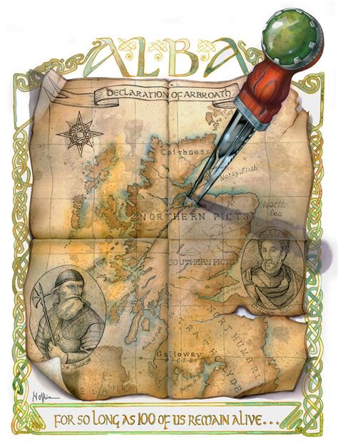 Map Of Scotland Illustration By Bonnie Hofkin Directory Of Illustration