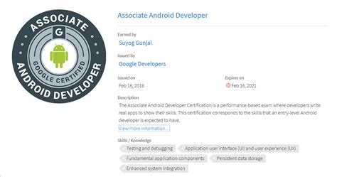 Google Certified Android Developer – Suyog Gunjal – Medium