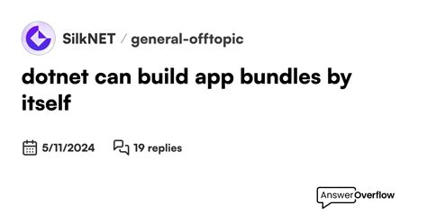 Dotnet Can Build App Bundles By Itself Silknet