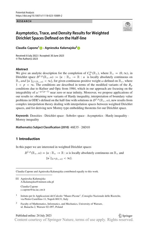 pdf asymptotics trace and density results for weighted dirichlet
