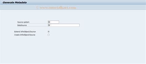 ctbw meta sap tcode generating metadata transaction code