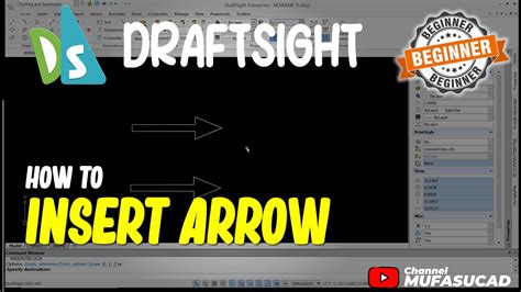 How To Insert Arrow In Draftsight Youtube