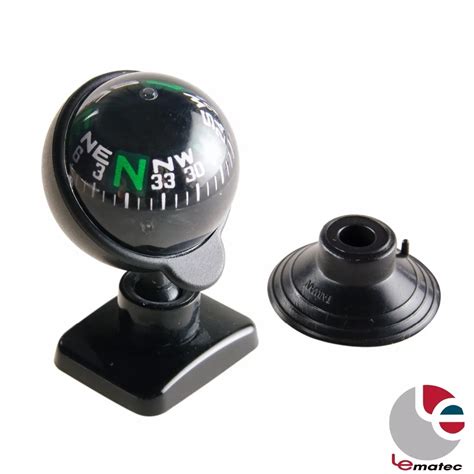 Lematec Full View Compass Ball Dashboard Dash Mount Navigation For Car