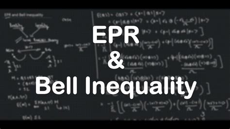 EPR And Bell Inequality Quantum Computation YouTube