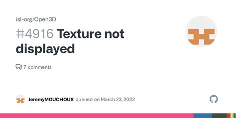 Texture Not Displayed · Issue 4916 · Isl Orgopen3d · Github