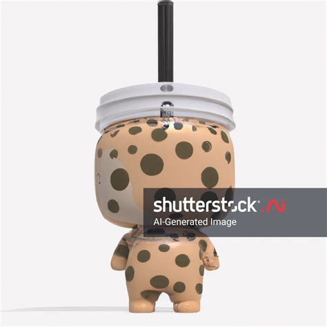 Cute Avatar 3d Image Boba Milk Ai Generated Image 2300185963 Shutterstock