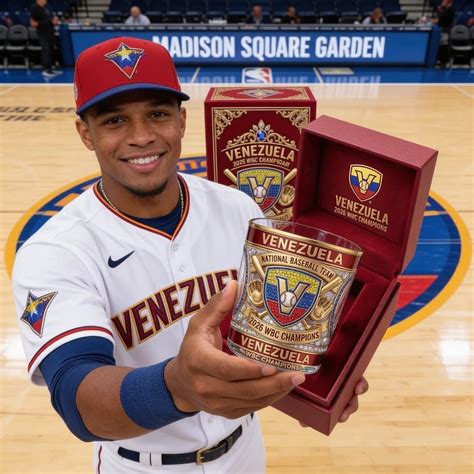 Venezuela National Baseball Team 2026 Wbc Champions Whiskey Glass
