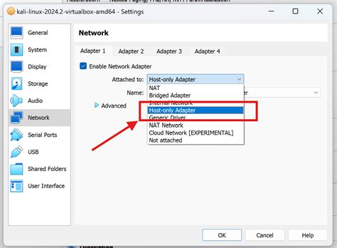 complete guide how to configure network adapters in virtualbox