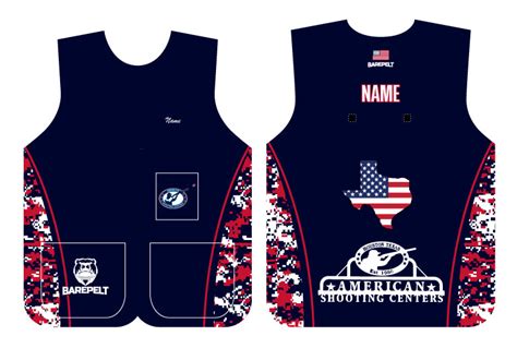 American Shooting Centers Vest Barepelt