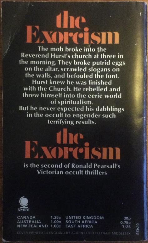 Ronald Pearsall The Exorcism R Rarebooks