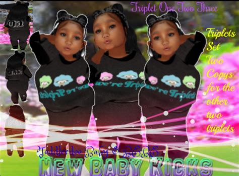 Second Life Marketplace Nbktriplets One Two Three Triplets Set Bebe