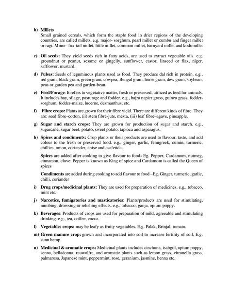 SOLUTION Agronomic Classification Of Crops Studypool