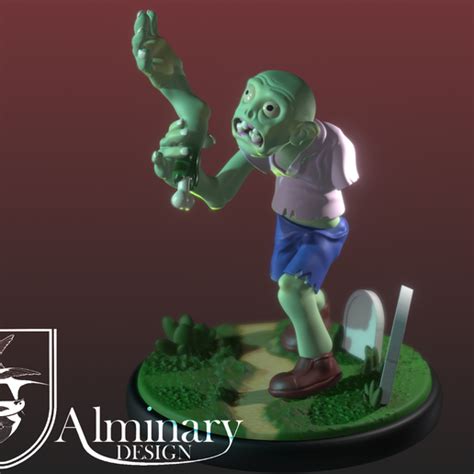 🧟 Zombie Tabletop Miniature Free・free Stl File For 3d Printing・cults