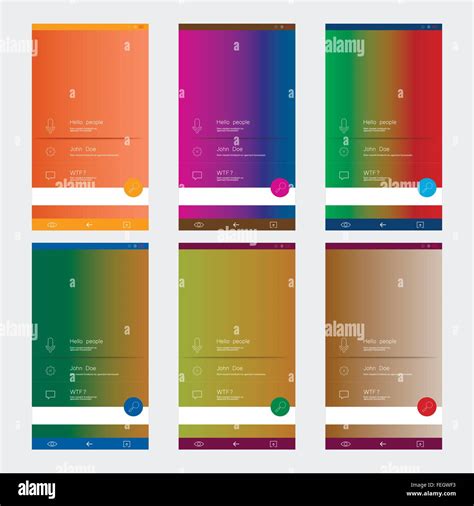 Set Of User Interface Templates To Date Design Stock Vector Image And Art