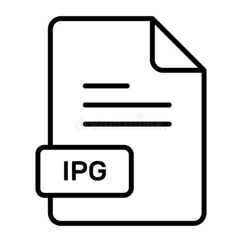 An Amazing Vector Icon Of Ipg File Editable Design Stock Vector Illustration Of Document
