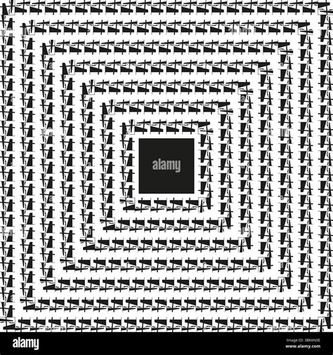 Square Frame Border Geometric Outline Structure Vector Rectangular Design Modern Linear