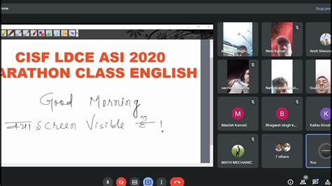 CISF LDCE ASI 2020 MARATHON ENGLISH CLASS CISF ASI EXAM MOST