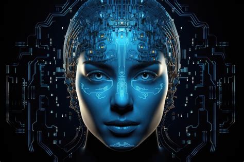 Premium Ai Image Girl Virtual Assistant Chat Bot Connected To The