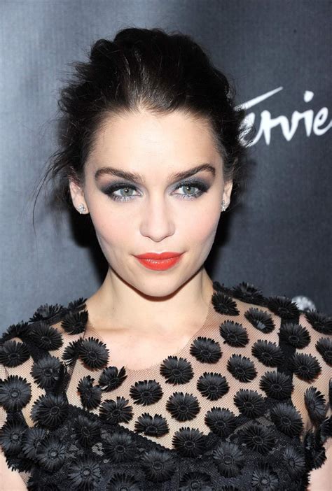 Emilia Clarke Looks Very Hot Wearing A Partially See Through Dress At
