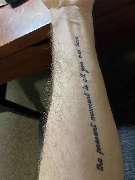 Got This Tattoo A While Back Cause Eckhart Really Did Save My Life With