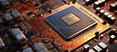 Ai Generated Next Generation Chips Close Up Circuit Board Processor