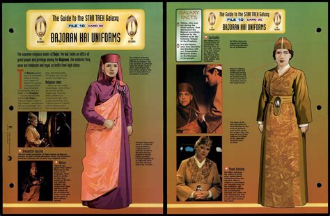 Bajoran Kai Uniforms The Bajorans Star Trek Fact File Page