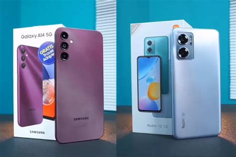 Perbandingan Samsung Galaxy A14 5G Vs Redmi 10 5G Dari Spesifikasi