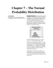 Chapter 7 Guided Notebook Pdf Chapter 7 The Normal Probability