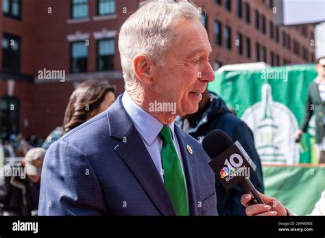 Congressman Stephen Lynch Being Interviewed Before The Start Of The 2024 South Boston S Patrick