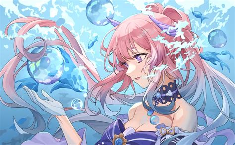 Sangonomiya Kokomi Genshin Impact Drawn By Meng Qian Guang Danbooru