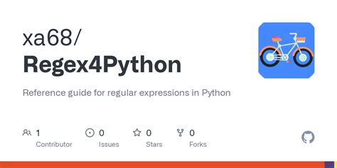 GitHub Xa Regex Python Reference Guide For Regular Expressions In Python