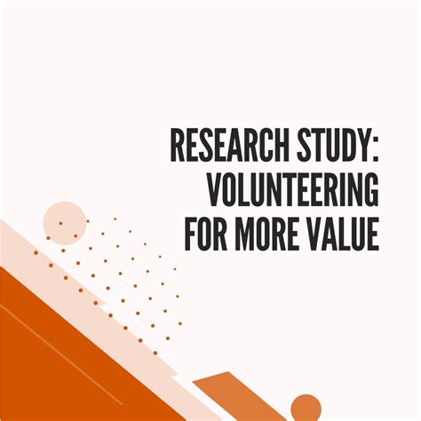 Research Study Volunteering For More Valuepdf Docdroid