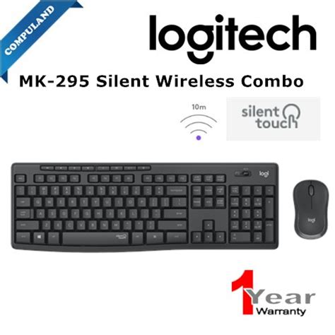 Logitech Mk295 Wireless Mouse And Keyboard Combo Silent Full Size