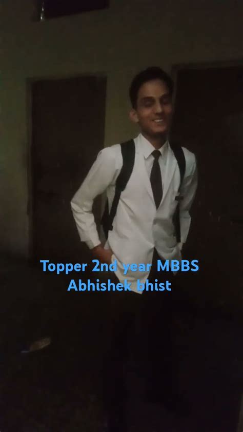 Abhishek Bisht Topper 2 Nd Year Mbbs Gmc Srinagar Youtube