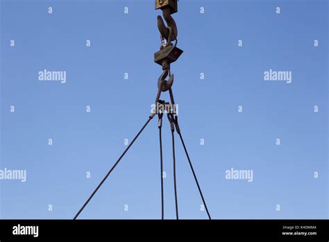 Structural Elements Of The Crane During Loading And Unloading In The Warehouse Stock Photo Alamy