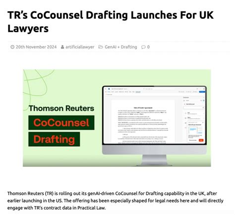 Richard Tromans On Linkedin Legaltech Genai Drafting Contracts