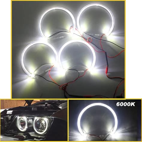 Mm Smd Led Angel Eyes Halo Rings Kit For Bmw E E E With Projector W Led Angel Eyes