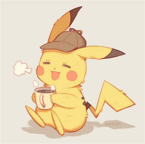 Safebooru D 3 Brown Headwear Closed Eyes Clothed Pokemon Coffee