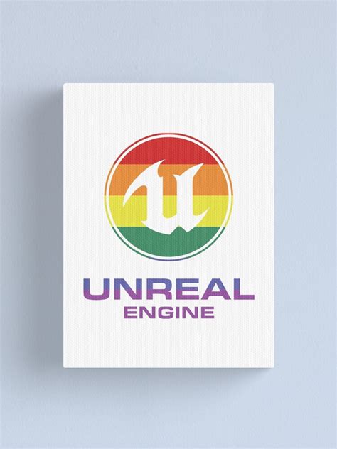 Unreal Engine Pride Logo Canvas Print By Jaront Redbubble
